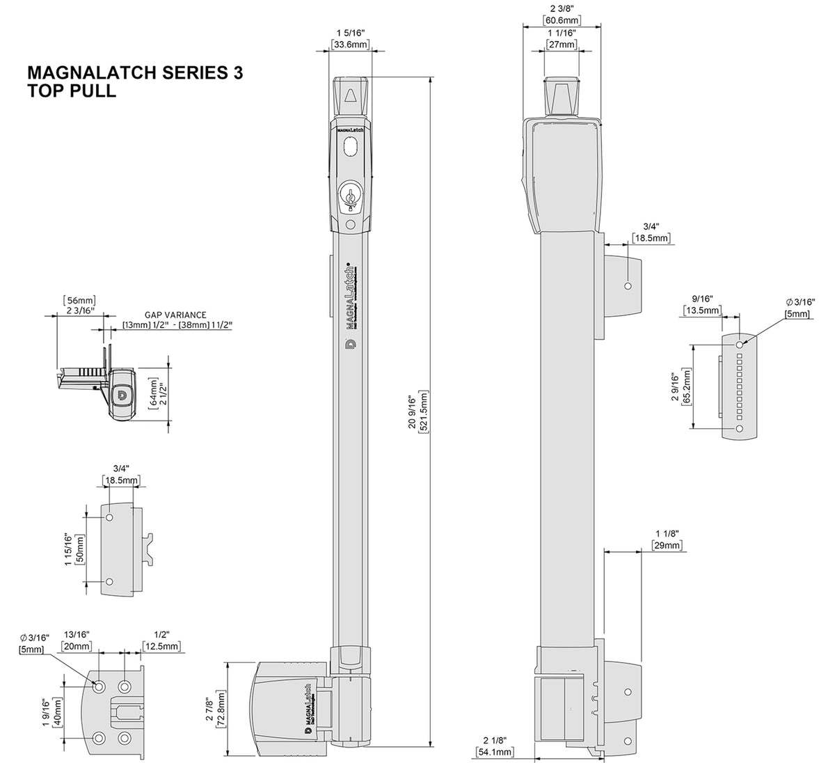 MagnaLatch® SERIES 3 Top Pull - D&D Technologies US