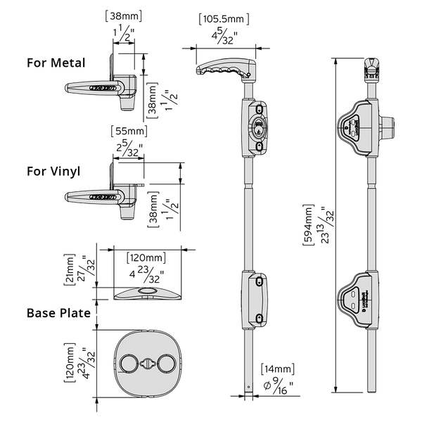 LokkBolt® Premium Drop-Bolt - D&D Technologies US